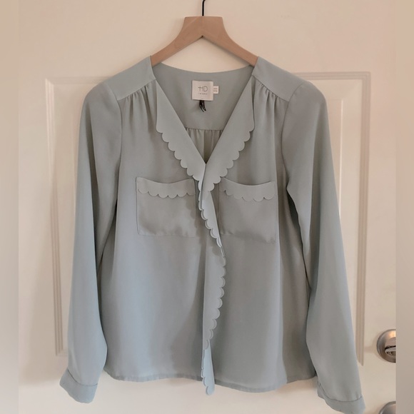 HD in Paris | Tops | Hd In Paris Scalloped Blouse | Poshmark